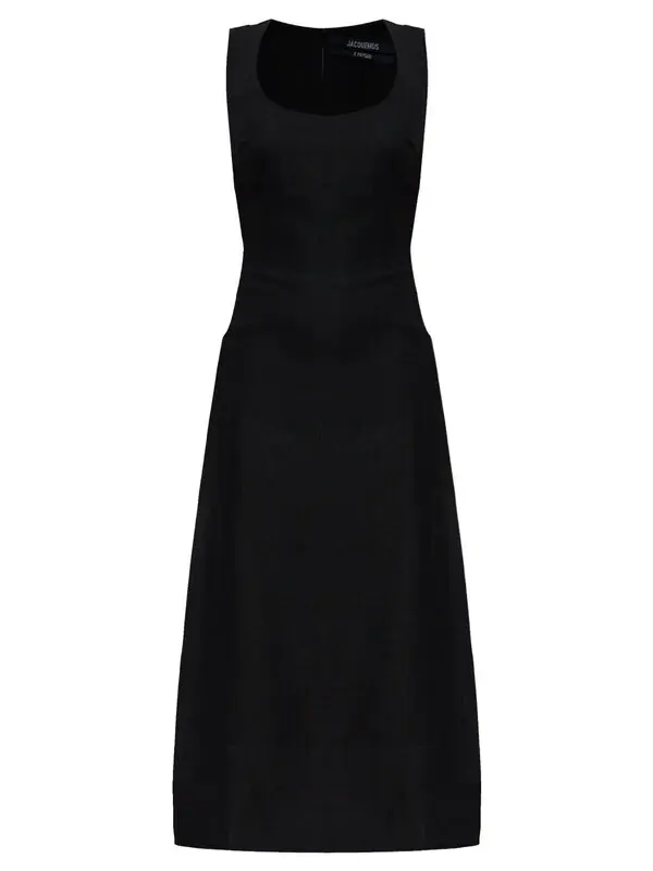 Jacquemus Tablier’ Midi Dress - Black