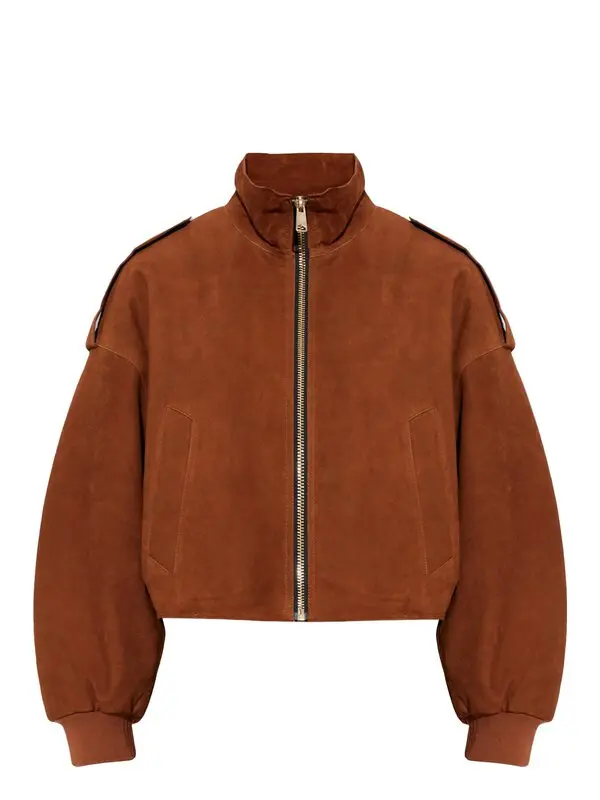 ALLSAINTS Lowden Leather Jacket - Brown