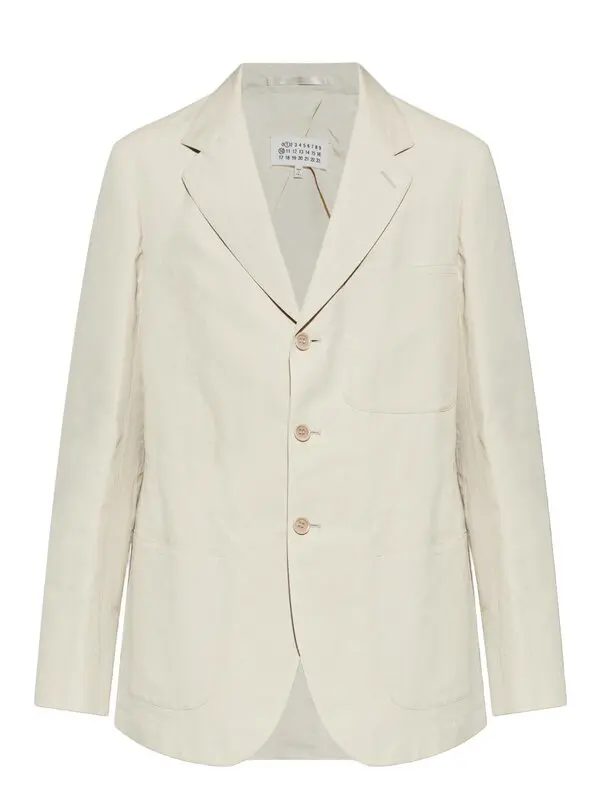 MAISON MARGIELA Single-vent Blazer - Cream
