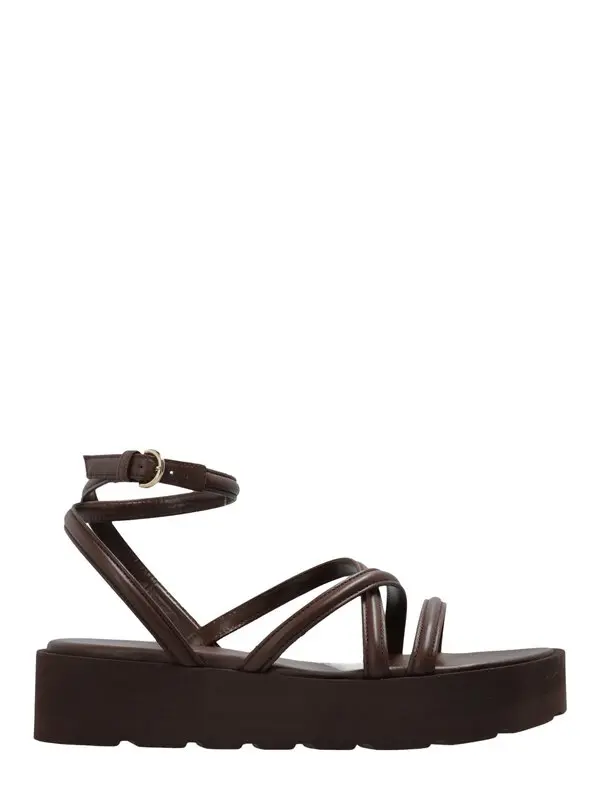 GIANVITO ROSSI Platform Sandals - Brown
