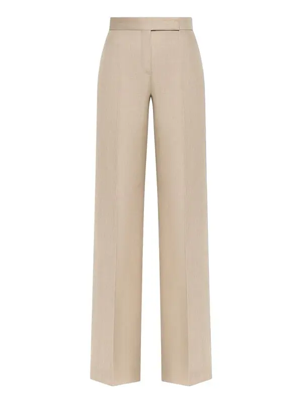Max Mara Angus" Linen Trousers - Beige