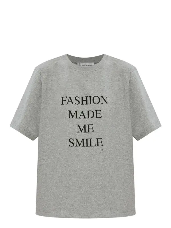 Victoria Beckham Printed T-shirt - Grey