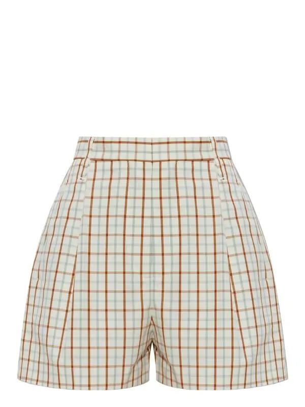 Victoria Beckham Plaid Pattern Shorts - Multicolour