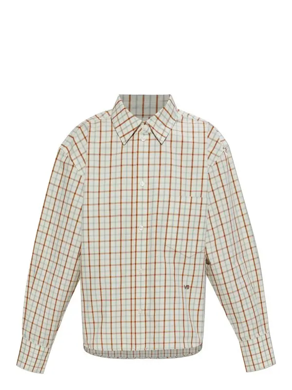 Victoria Beckham Plaid Cotton Button-down Shirt - Multicolour