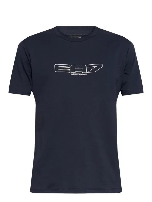 EA7 T-shirt With Logo - Navy Blue