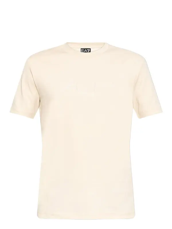 EA7 T-shirt With Logo - Cream