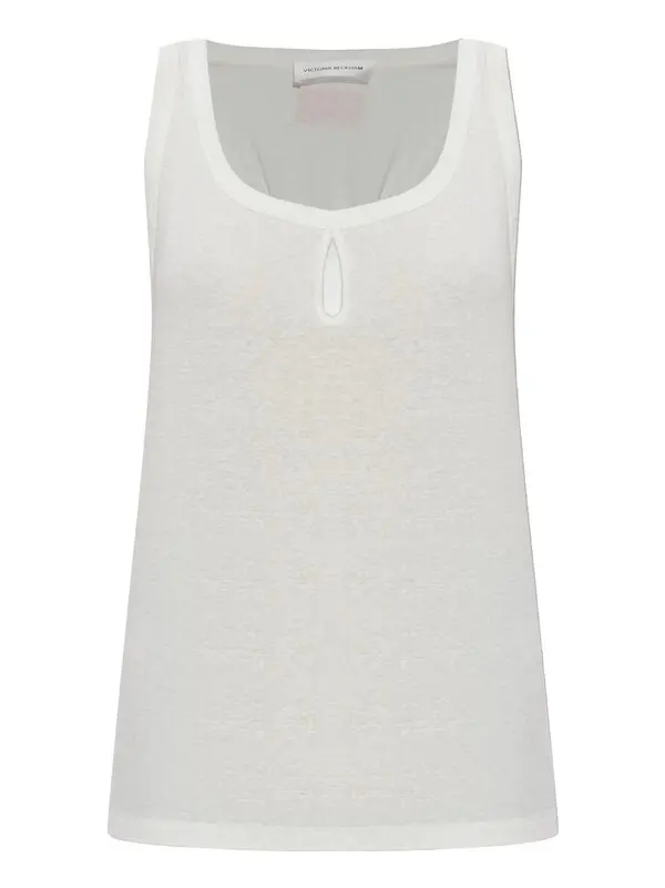 Victoria Beckham Back-draped Top - White