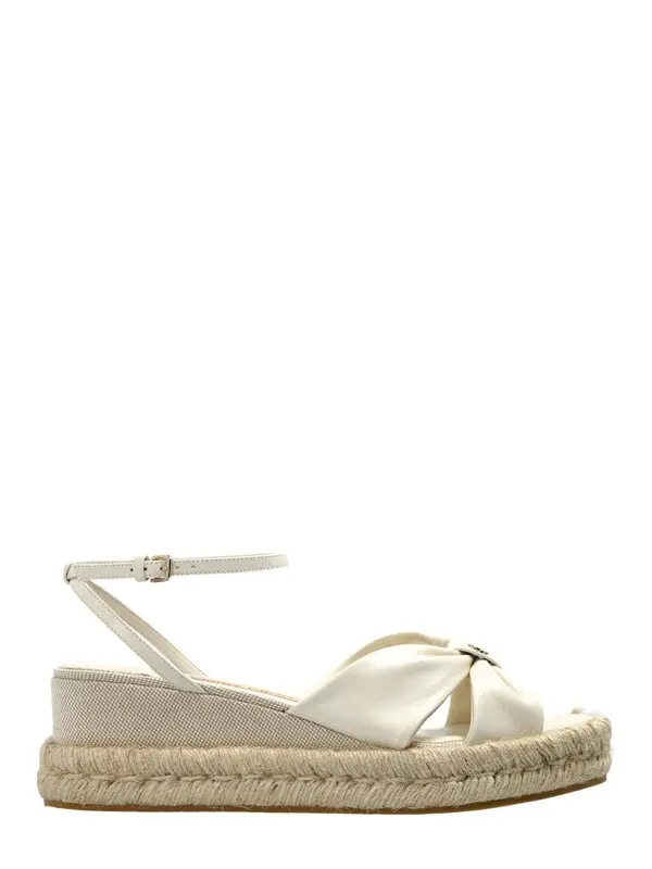 JIMMY CHOO Aella Wedge 60 Platform Sandals - Cream