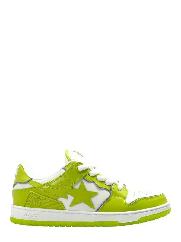 A BATHING APE Logo Sports Shoes - Green