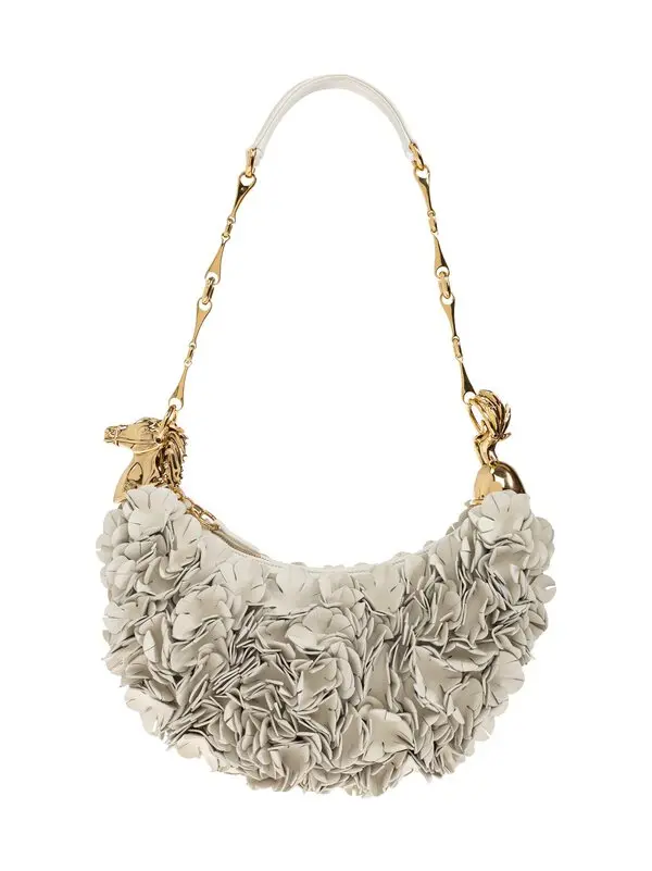 Chloé Chain Horse Shoulder Bag - Cream