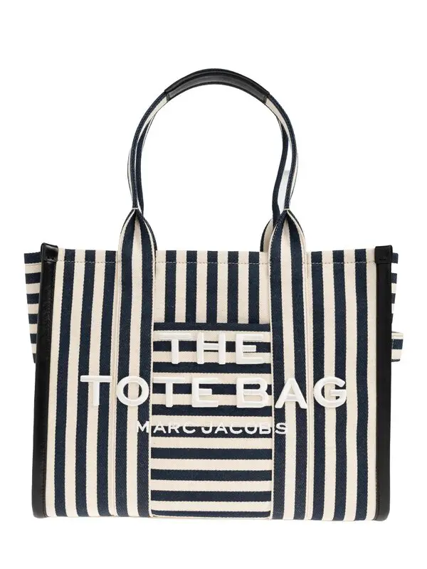 Marc Jacobs Striped Shopper Bag - Navy Blue