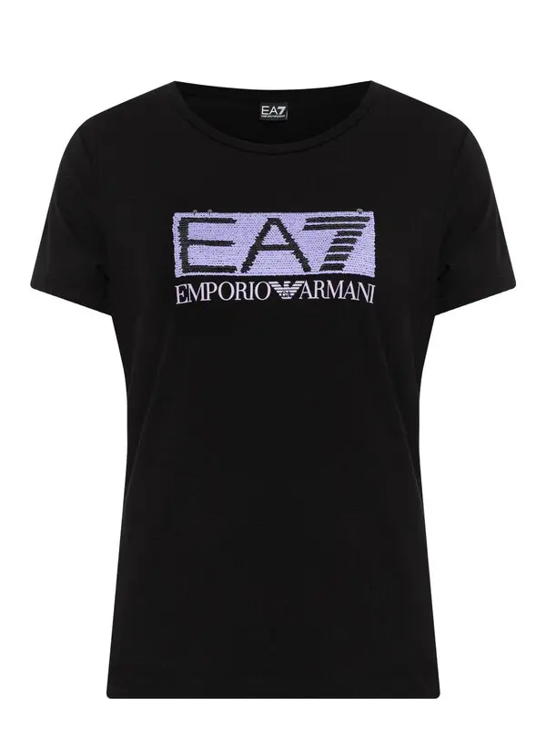 EA7 T-shirt With Logo - Black