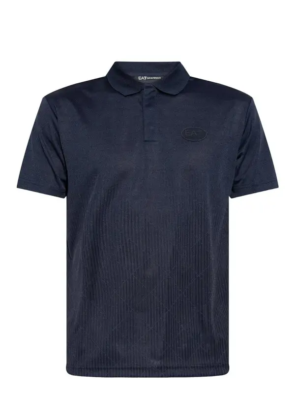 EA7 Polo With Logo - Navy Blue