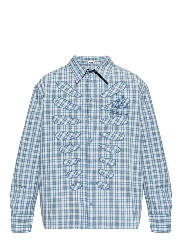 AVAVAV Checked Pattern Shirt - Blue