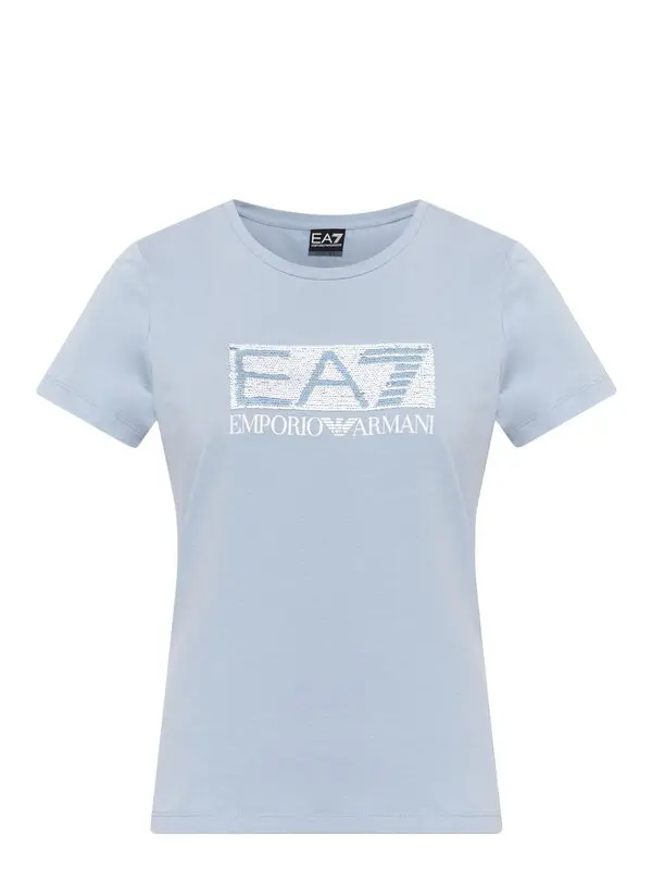 EA7 Logo T-shirt - Blue