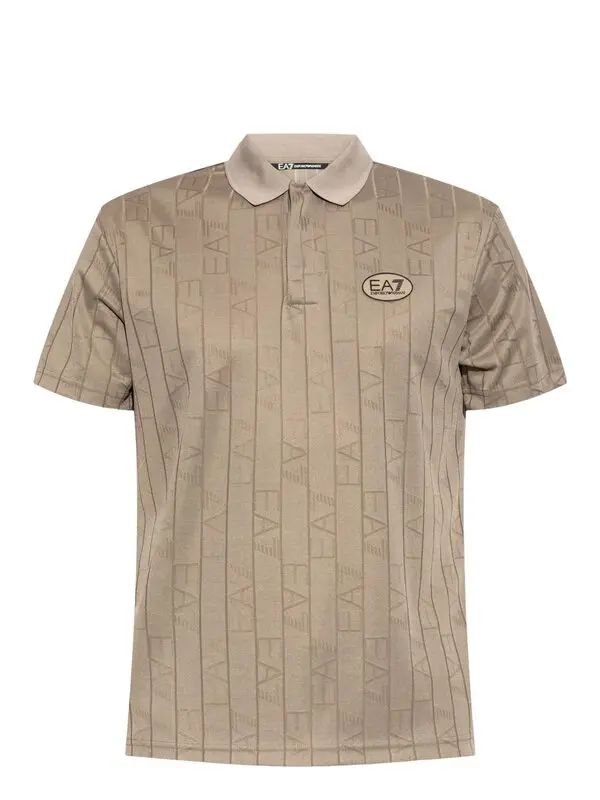 EA7 Monogram Polo - Beige
