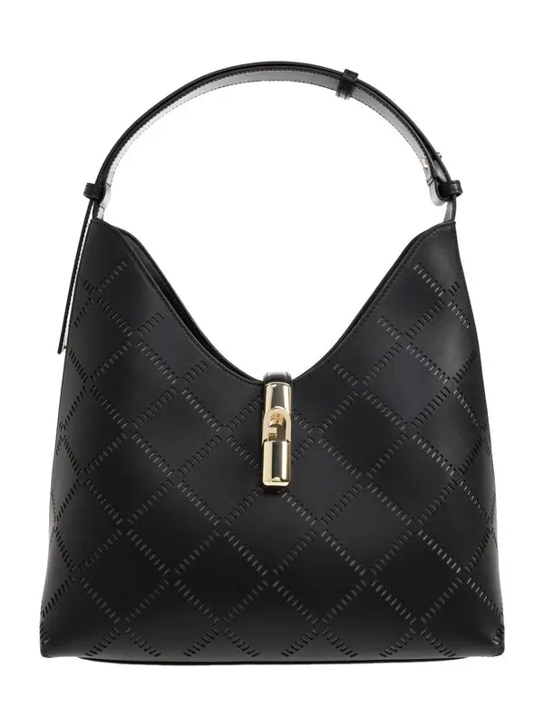 Furla Goccia Medium Hobo Shoulder Bag - Black