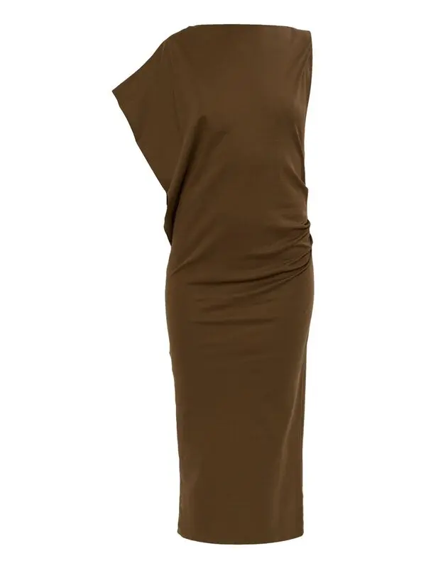 Jacquemus Drap Dress - Brown