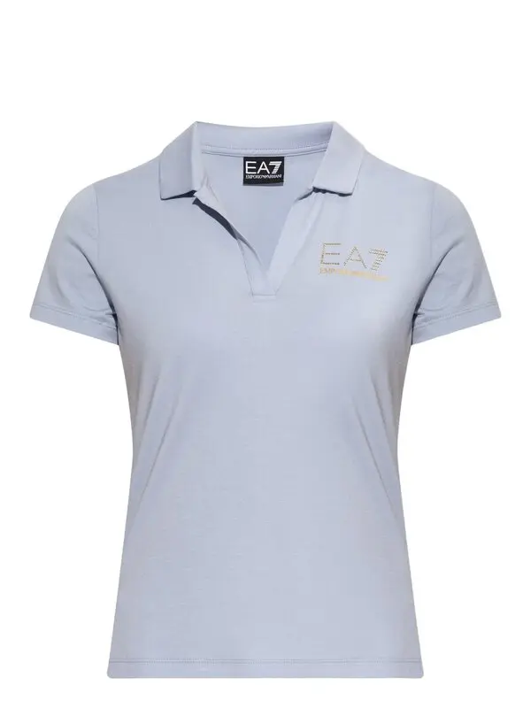 EA7 Polo With Logo - Blue