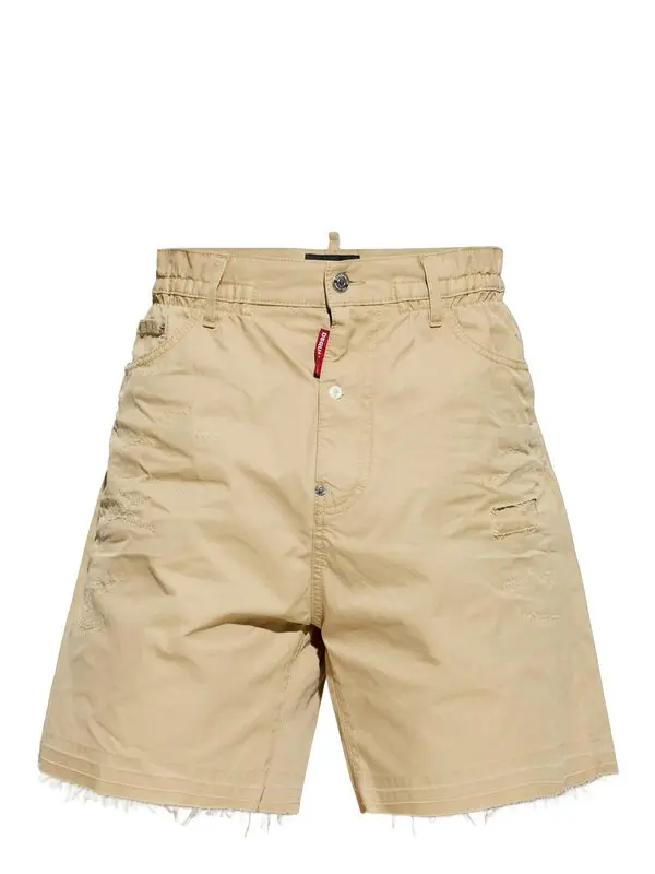 Dsquared2 Raw-hem Shorts - Beige