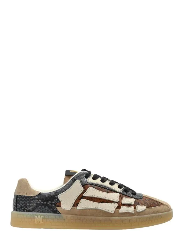 Amiri Snake Pacific Bones Sneakers - Brown