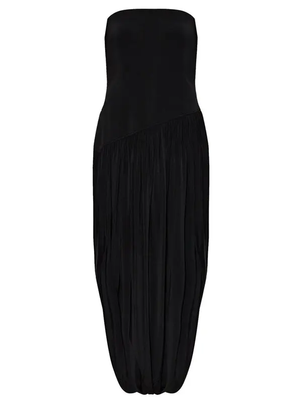 FERRAGAMO Sleeveless Midi Dress - Black