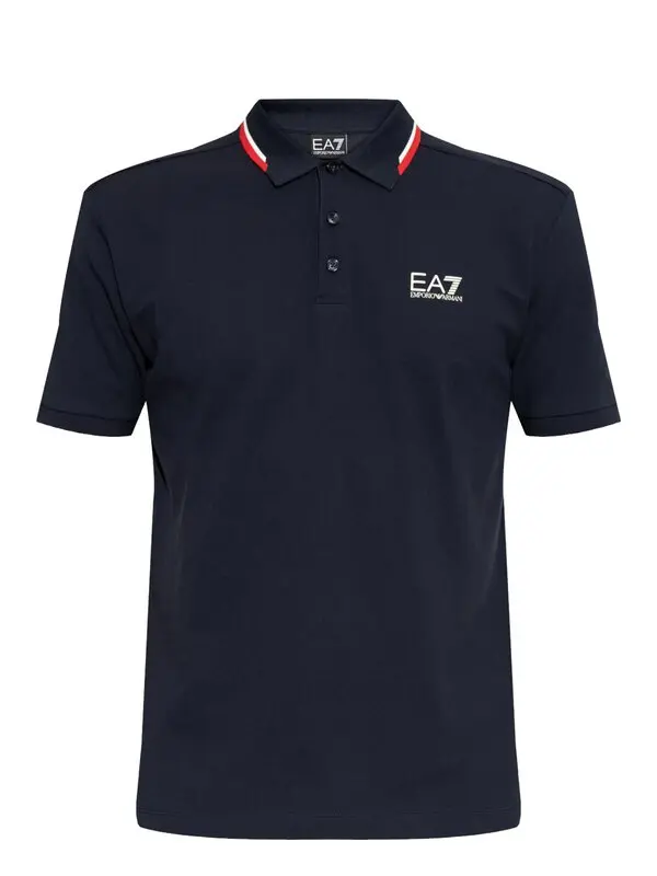 EA7 Polo With Logo - Navy Blue