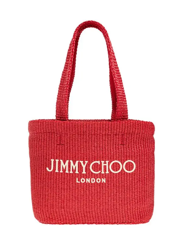 JIMMY CHOO Beach Medium Shoulder Bag - Red