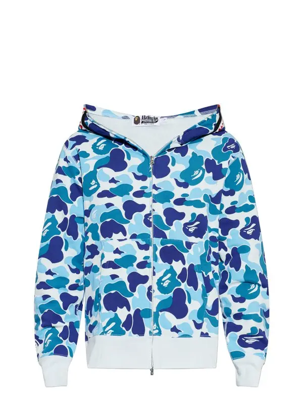 A BATHING APE Zip-up Hooded Sweatshirt - Blue