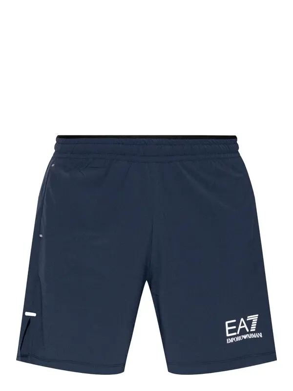 EA7 Logo Shorts - Navy Blue