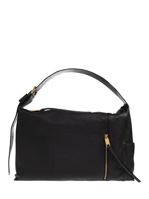 ALLSAINTS Leather Alba Shoulder Bag - Black