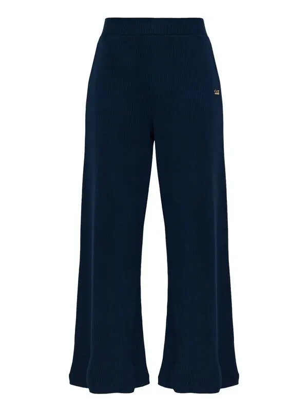 EA7 Flared Trousers - Navy Blue