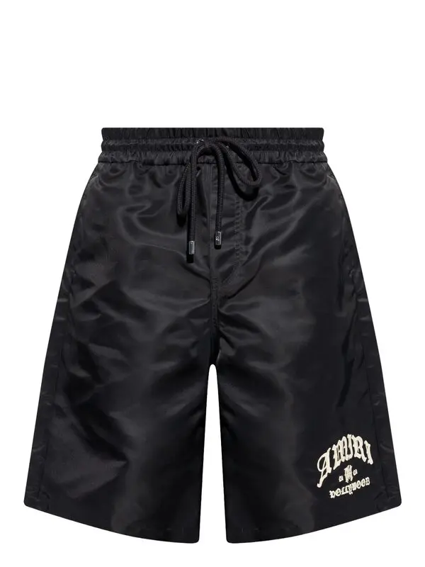 Amiri Logo Shorts - Black