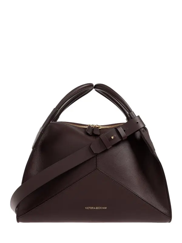 Victoria Beckham Plié Handbag - Burgundy