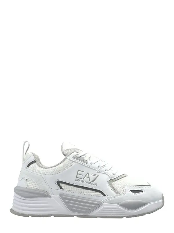 EA7 Sports Shoes With Reflective Details - White