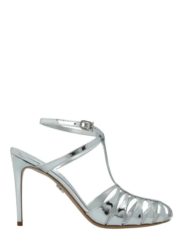 FERRAGAMO Lipa Heeled Sandals - Silver