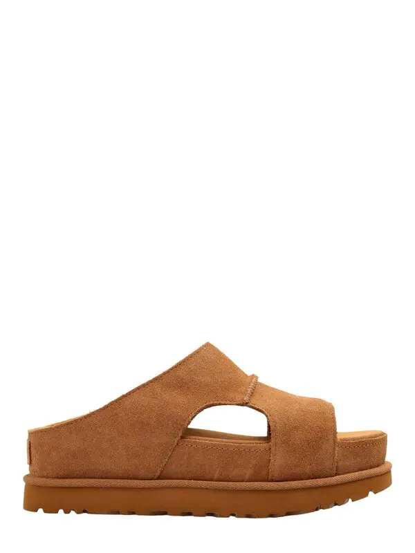 UGG Goldenstar Hi Platform Slides - Brown