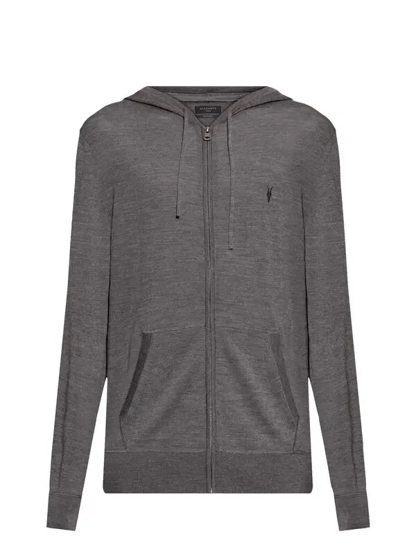 ALLSAINTS Wool Hoodie - Grey