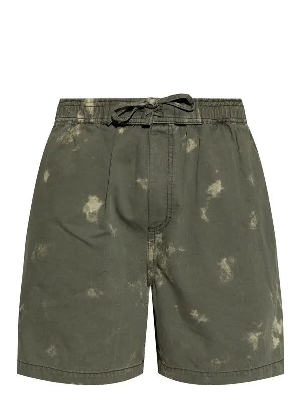 MARANT Straight-leg Tie Dye Shorts - Green