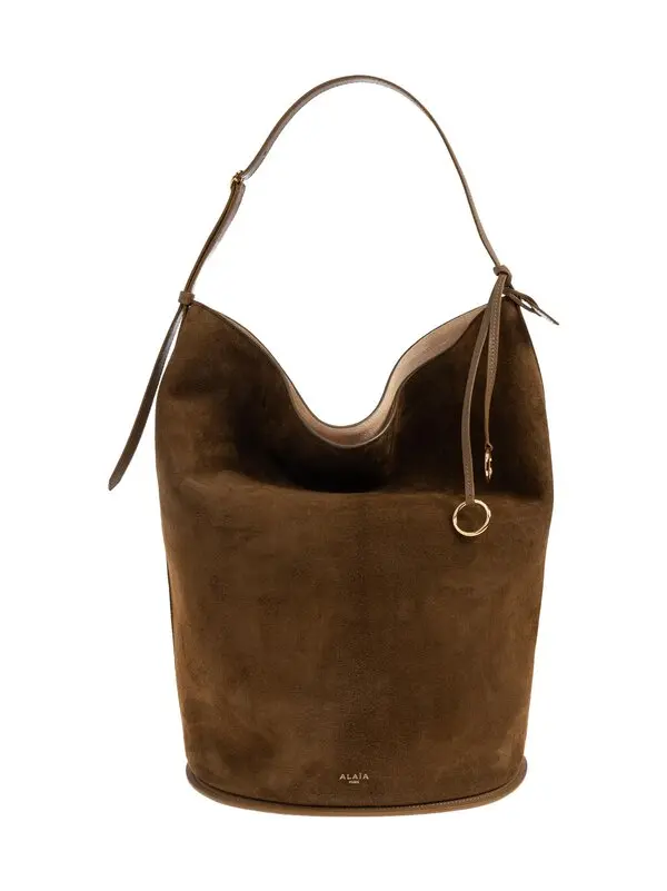 Alaïa Hip Large Bucket Shoulder Bag - Brown