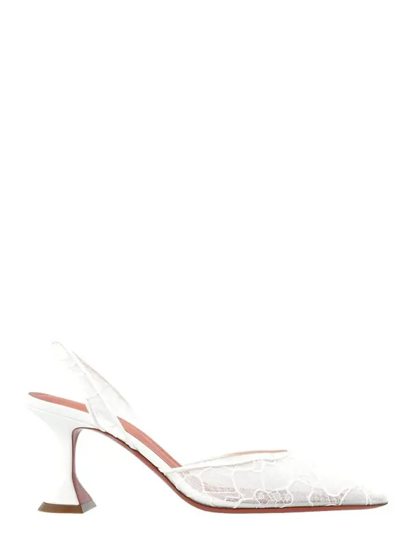 Amina Muaddi Lupita Heeled Shoes - White