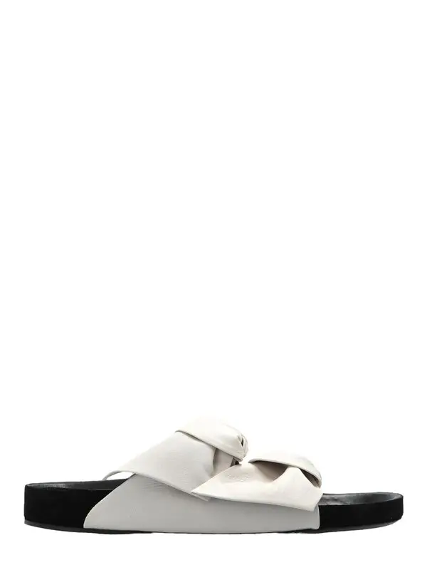 Isabel Marant Lennyo Bow Slides - White