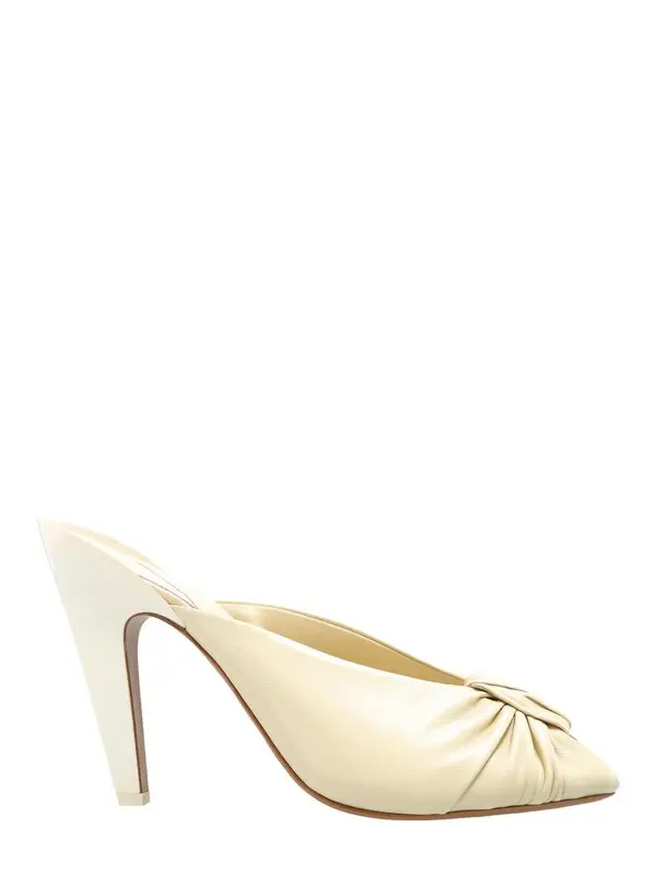 Chloé Heeled Mules - Cream