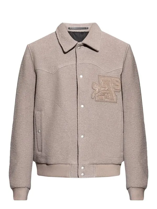 ALLSAINTS Royce Wool Bomber Jacket - Beige