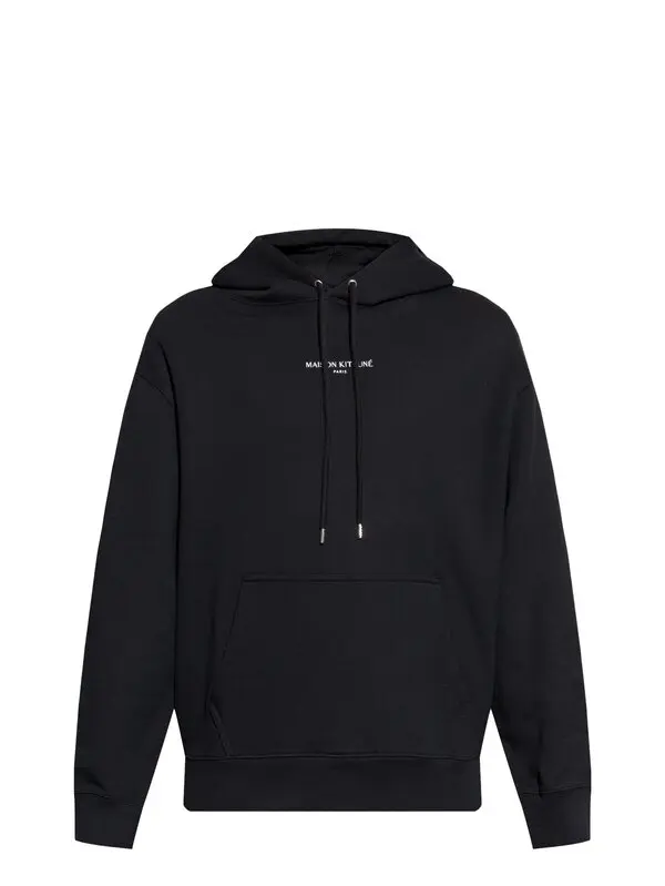 Maison Kitsuné Logo Hoodie - Black