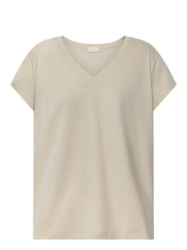 Hanro Natural Shirt Collection Lingerie T-shirt - Beige