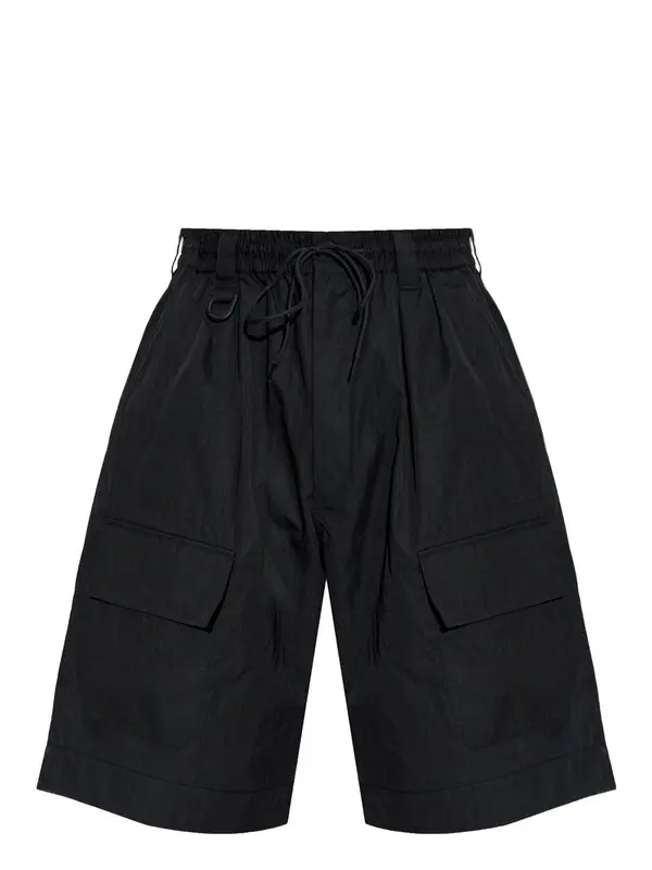 Y3 Cargo Shorts - Black