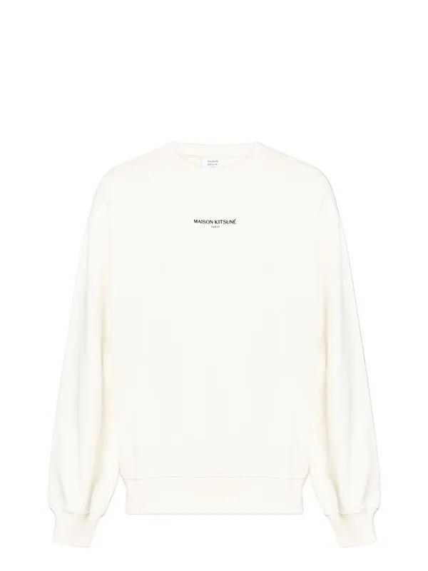 Maison Kitsuné Sweatshirt With Logo - Cream