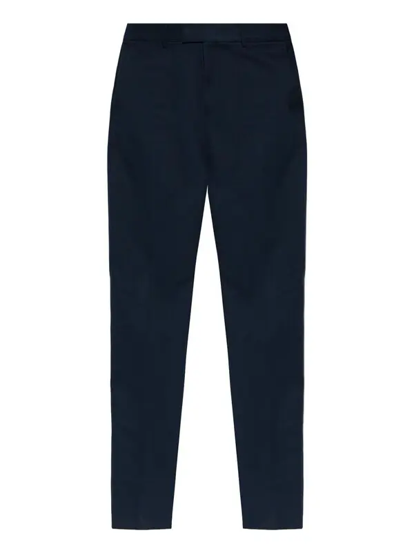 FERRAGAMO Cotton Trousers - Navy Blue