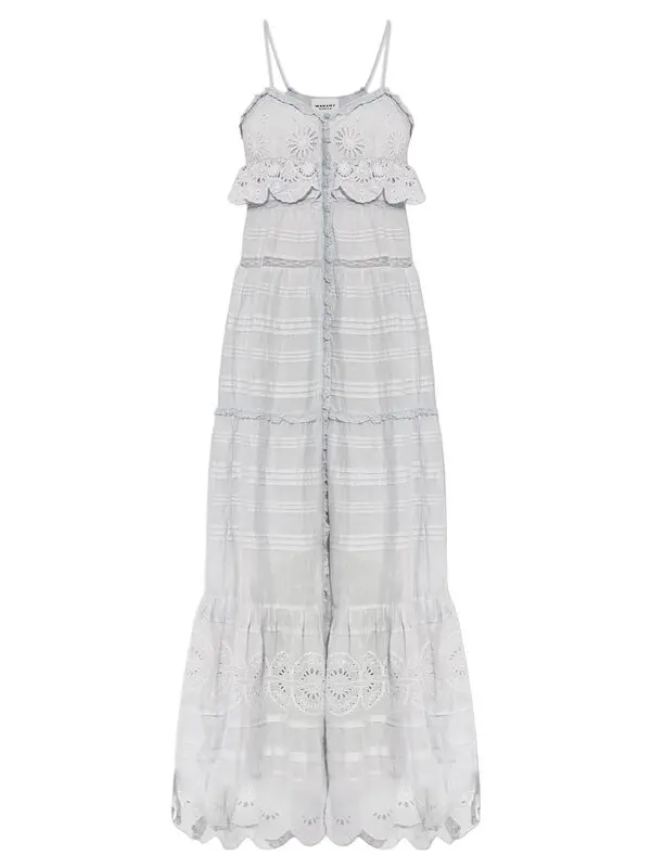 MARANT ETOILE Strappy ‘paule’ Dress - Light Blue